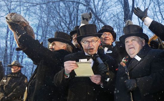 Groundhog Club Inner Circle Members Celebrate Editorial Stock Photo ...
