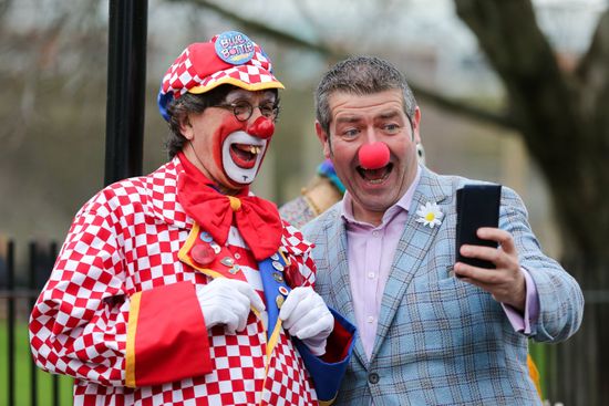 Clowns Take Selfie They Arrive Attend Editorial Stock Photo - Stock ...