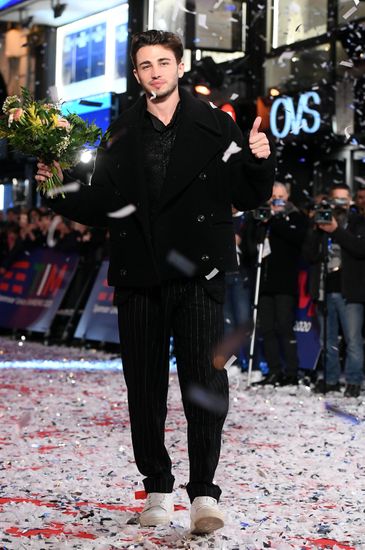 Italian Singer Riki Arrives On Red Editorial Stock Photo - Stock Image ...