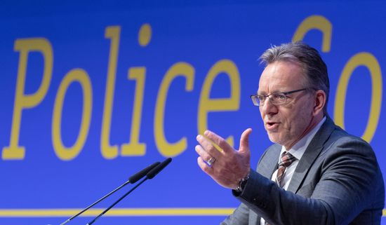 Holger Muench President German Federal Criminal Editorial Stock Photo ...