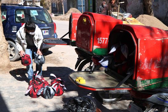 Boy Delivers Food Cooked By Degcha Editorial Stock Photo - Stock Image ...