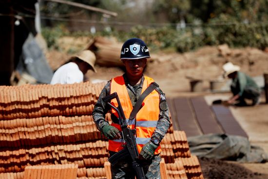 Guatemalan Soldiers Participate Operations During State Editorial Stock ...
