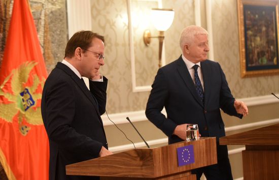 Montenegrin Prime Minister Dusko Markovic R Editorial Stock Photo ...