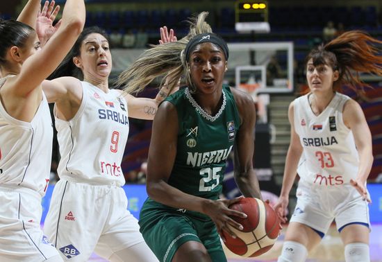 Victoria Macaulay 2r Nigeria Action During Editorial Stock Photo ...
