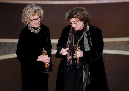 Barbara Ling Nancy Haigh Acceot Oscar Editorial Stock Photo - Stock ...