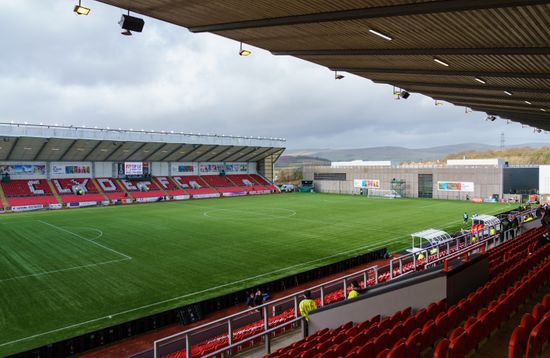 View Broadwood Stadium Home Clyde Football Editorial Stock Photo ...