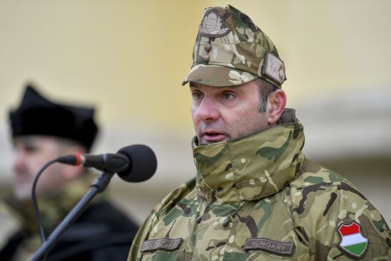Commander Hungarian Defence Force 5th Bocskai Editorial Stock Photo ...