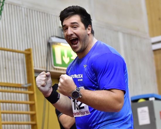 Italian Shot Putter Leonardo Fabbri Reacts Editorial Stock Photo ...