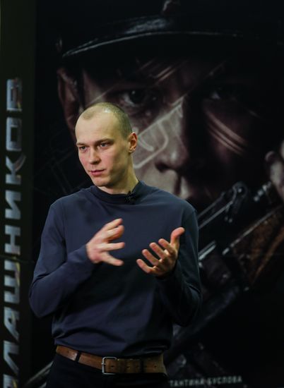 Russian Actor Yuri Borisov Speaks Journalists Editorial Stock Photo ...