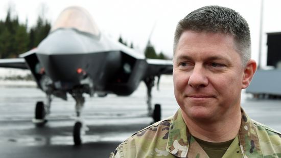 Colonel David Buchanan Briefs Lockheed Martin Editorial Stock Photo ...
