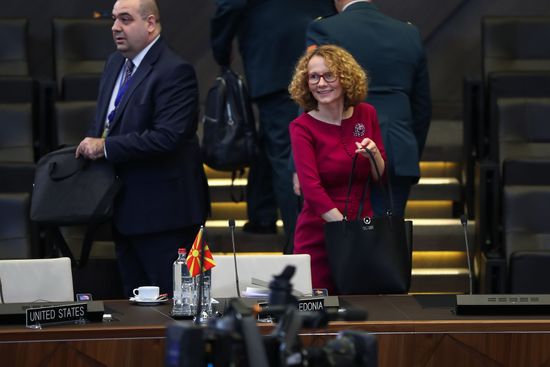 North Macedonian Defense Minister Radmila Sekerinska Editorial Stock ...