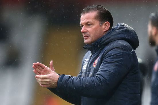 Stevenage Manager Graham Westley During Stevenage Editorial Stock Photo ...