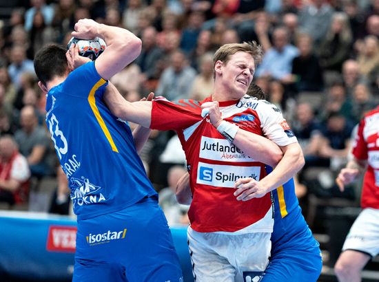 Aalborg Handballs Janus Smarason C Action Editorial Stock Photo - Stock ...