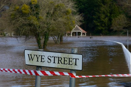 Flooding Ross On Wye After River Editorial Stock Photo - Stock Image ...