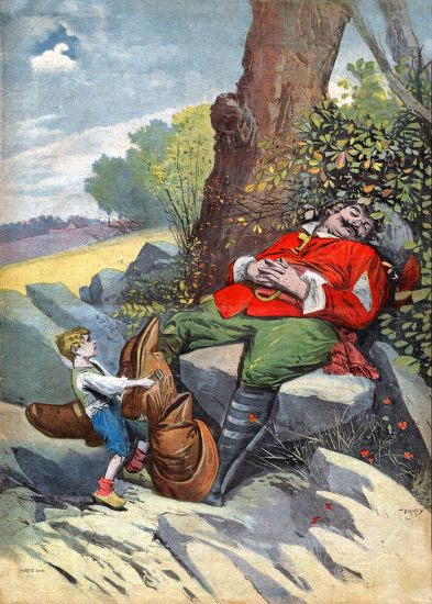 Literature Fairy Tales Poucet Steal Magic Editorial Stock Photo - Stock ...