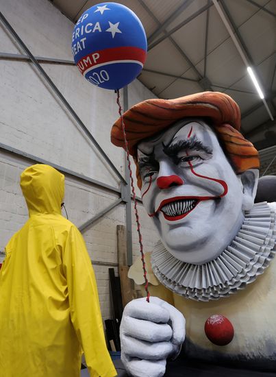 Carnival Parade Float Depicting Us President Editorial Stock Photo ...