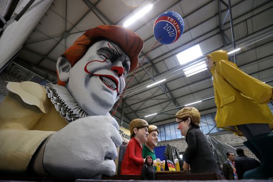 Carnival Parade Float Depicting Us President Editorial Stock Photo ...