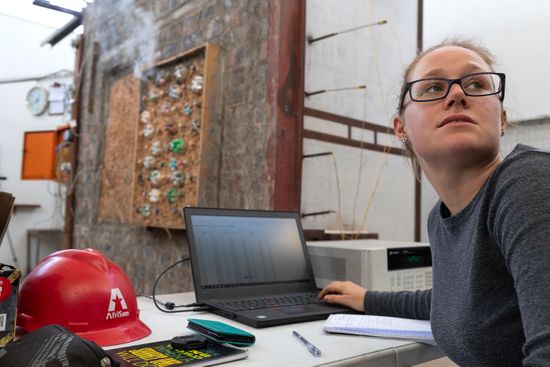 Scientist Zara Sanders University Stellenbosch Monitors Editorial Stock ...