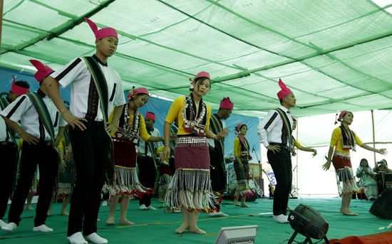 Chin Ethnic People Perform During 72nd Editorial Stock Photo - Stock ...
