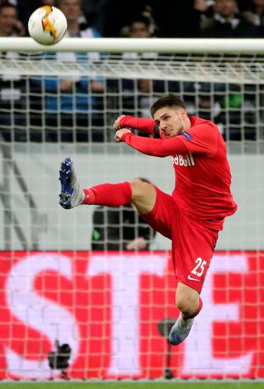 Salzburgs Patrick Farkas Action During Uefa Editorial Stock Photo ...