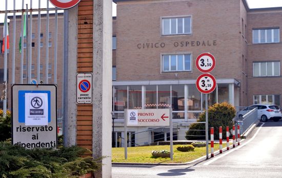 Exterior View Codogno Civic Hospital Where Editorial Stock Photo ...