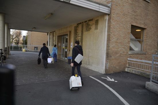 People Arrive Codogno Civic Hospital Codogno Editorial Stock Photo ...