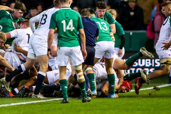 Hugh Tizard England U20 Scores Try Editorial Stock Photo - Stock Image ...