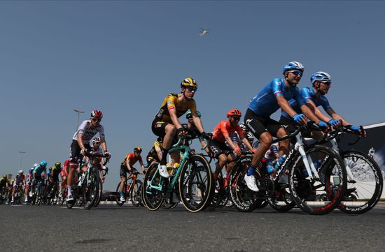 Cyclists Action During First Stage Uae Editorial Stock Photo - Stock ...