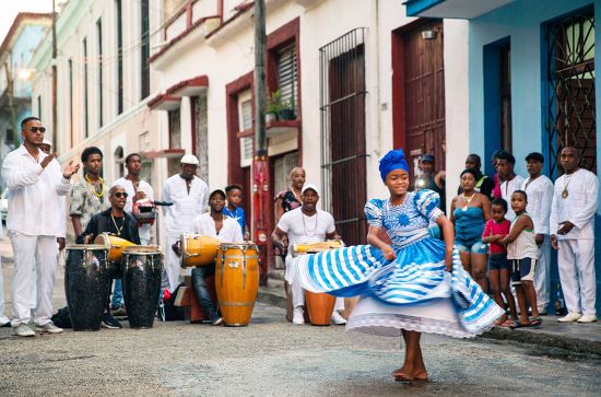 Cuban Rumba Dancing Streets Santiago De Editorial Stock Photo - Stock ...