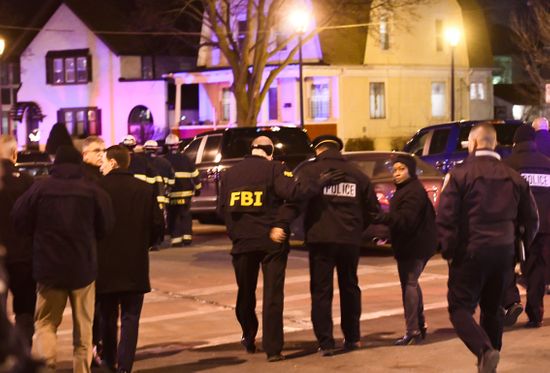 Members Fbi Milwaukee Police Gather Outside Editorial Stock Photo ...