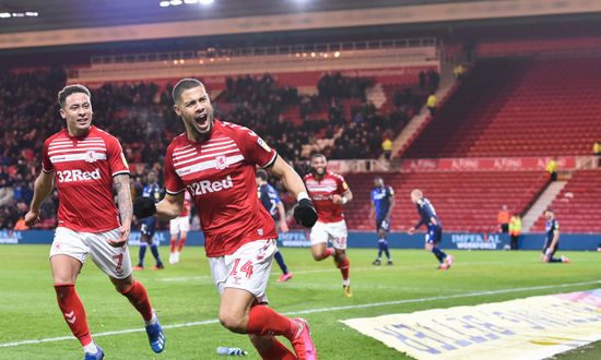 Rudy Gestede Middlesbrough Scores Equalising Goal Editorial Stock Photo ...