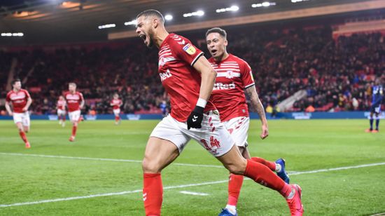 Rudy Gestede Middlesbrough Scores Equalising Goal Editorial Stock Photo ...