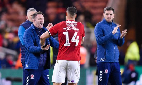 Rudy Gestede Middlesbrough Celebrates Assistant Manager Editorial Stock ...