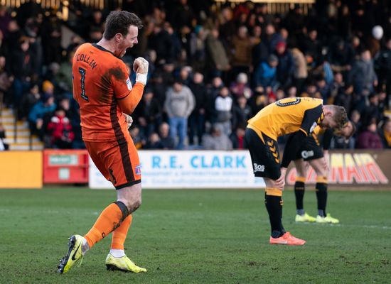 Carlisle United Goalkeeper Adam Collin Celebrates Editorial Stock Photo ...