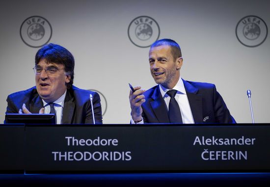 Uefa Secretary General Theodore Theodoridis L Editorial Stock Photo ...