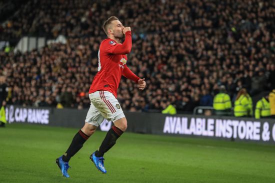 Luke Shaw 23 Manchester United Celebrates Editorial Stock Photo - Stock ...