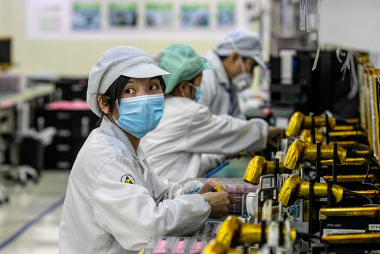 People Work Their Workstations Hytera Factory Editorial Stock Photo ...