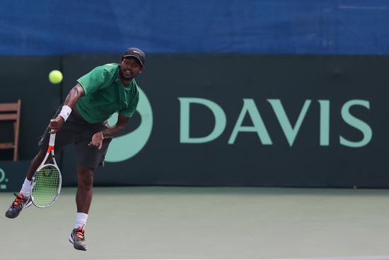 Jamaican Tennis Player Rowland Phillips Returns Editorial Stock Photo ...