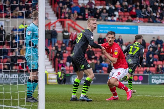 Jerry Yates Swindon Town Challenges Nathan Editorial Stock Photo ...