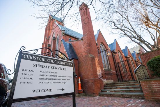 Exterior Christ Church Georgetown After Rector Editorial Stock Photo ...