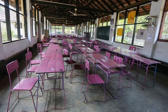 Empty Classroom School Kaduwela Suburb Colombo Editorial Stock Photo ...