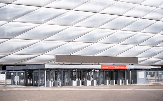 Entrance Gates Allianz Arena Stadium German Editorial Stock Photo ...