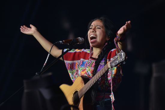 Guatemalan Singer Origin Mayan Kaqchikel Activist Redaktionelles ...