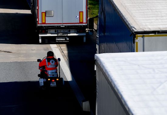 Medic On Motorcycle Observes 60km Long Editorial Stock Photo - Stock ...