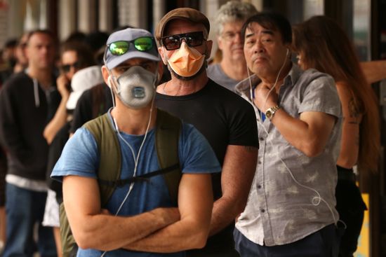 People Queue Outside Centrelink Office Australian Editorial Stock Photo ...