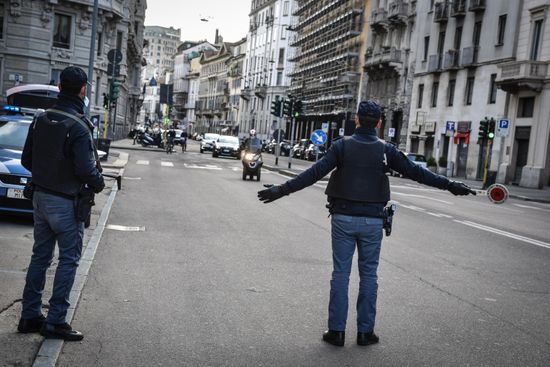 Italian Police Check Documents People Venezia Editorial Stock Photo ...