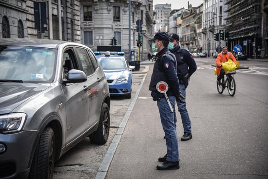 Italian Police Check Documents People Venezia Editorial Stock Photo ...