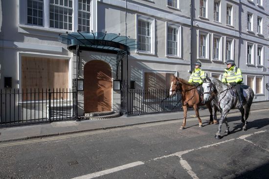 Soho Pic Shows Mounted Police Patrolling Editorial Stock Photo - Stock ...