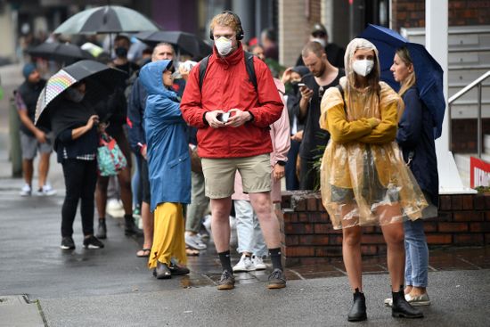 People Queue Outside Centrelink Office Before Editorial Stock Photo ...