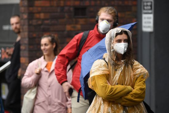 People Queue Outside Centrelink Office Before Editorial Stock Photo ...